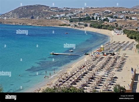 Kalafati´s Beach Mykonos Griechenland Stockfotografie Alamy