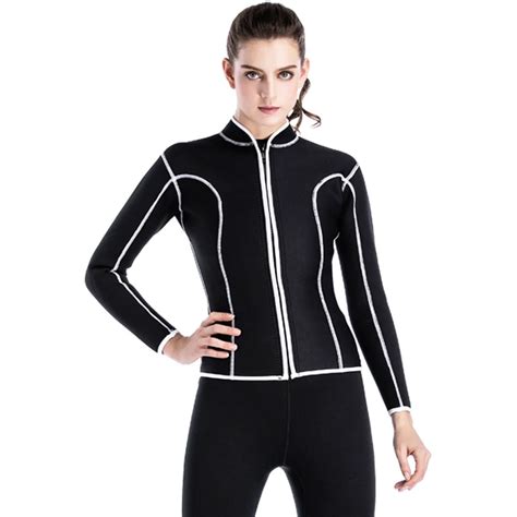 2018 Black Women Wetsuit Two Piece 2mm Neoprene Swimsuit Dive Surf Swim