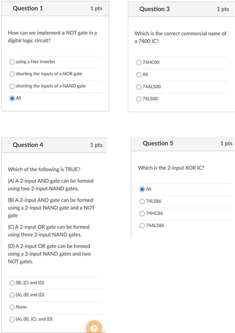 Solved Question 1 1 Pts Question 3 1 Pts How Can We
