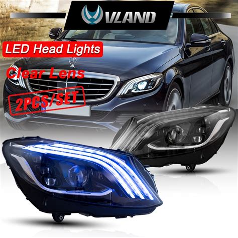 For 2015 2020 Mercedes Benz C Class 4th Gen W205 Vland Full Led Dual