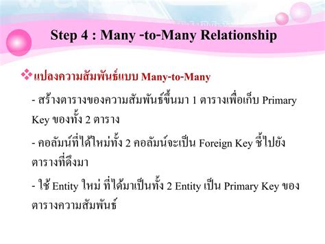 Ppt Chapter 8 ขั้นตอน การแปลงแผนภาพ Er มา เป็น รีเลชั่น Er To