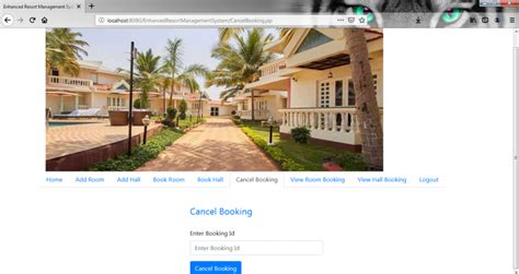Enhanced Resort Management System Project In Jsp With Source Code And Report [ Download