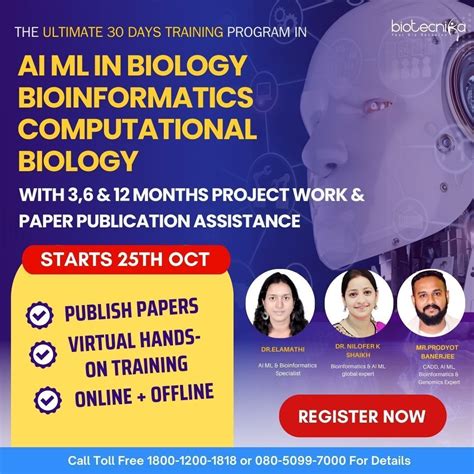 Biotecnika On Linkedin Ai Ml Aiinbiology Training Project