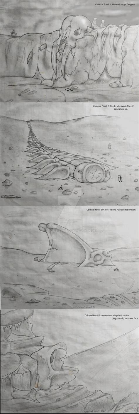 Colossal Fossil Set By Guodzilla On Deviantart
