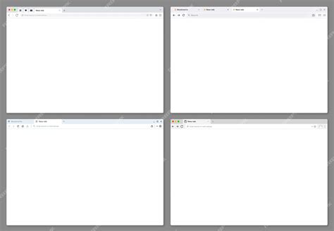 premium vector web browser window interface vector mockups