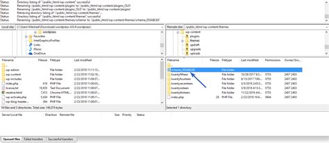 how to disable wordpress theme using ftp fixrunner