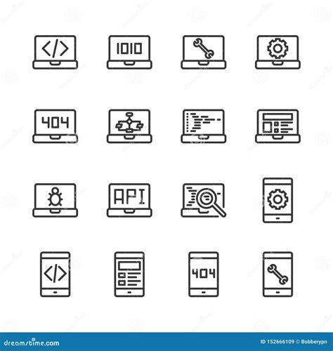 Programando Y Cifrando El Sistema Del Icono Ilustraci?n Del Vector Ilustración del Vector ...