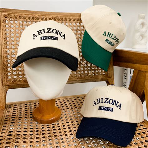 당일출고 애리조나 컬러 레터링 볼 캡 야구 모자 3color