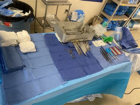 Breast Biopsy Mayo Stand And Back Table Setup Cstsetup