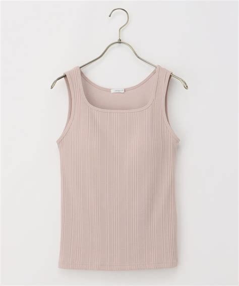 Honeys（ハニーズ）の「カップ付きスクエアネックタンクトップ（タンクトップ）」 Wear