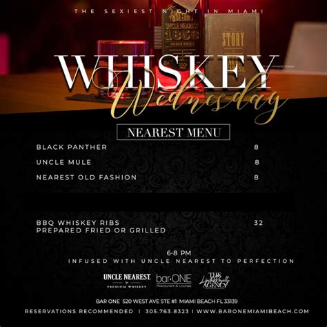 Whiskey W Neat Menus