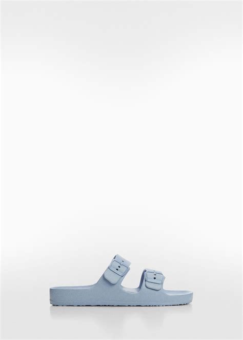 Mango Flip Flops Buckles In China Blue Endource