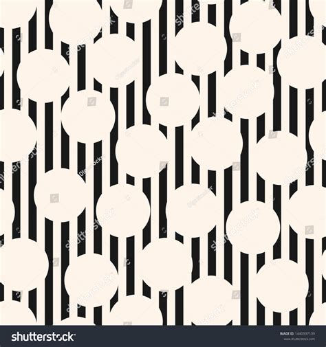 Vector Monochrome Seamless Pattern Black White Stock Vector Royalty Free Shutterstock
