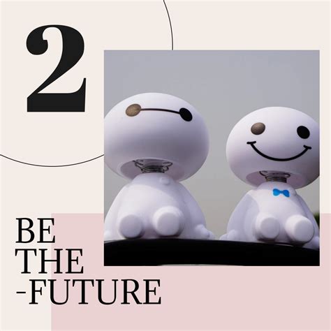 Two Cute Bobblehead White Robot Figure Buddies Car And Home Decoration