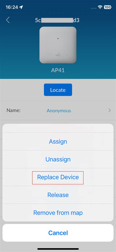 replace an access point mist juniper networks