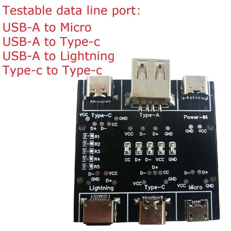 MECHANIC DT Data Cable Detection Board USB Cable Tester For Type C Short Circuit On Off