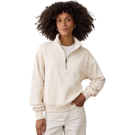 Marine Layer Cloud 9 Half Zip Sweatshirt Womens Clothing