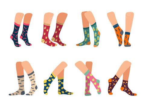 Feet Socks Vector Hd Images Socks On Feet Fashion Trendy Colorful