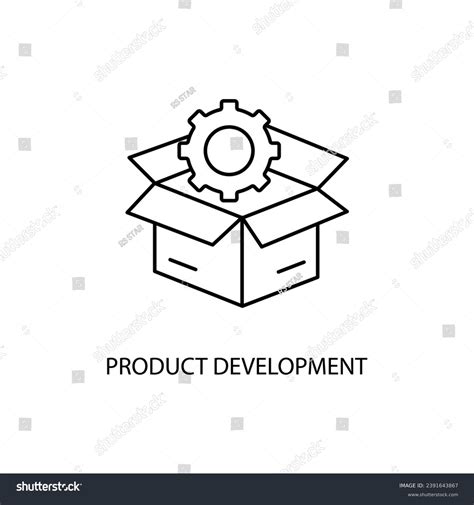 Product Development Concept Line Icon Simple Stock Vector Royalty Free