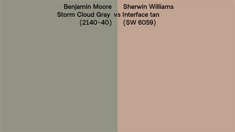 Benjamin Moore Storm Cloud Gray 2140 40 Vs Sherwin Williams Interface