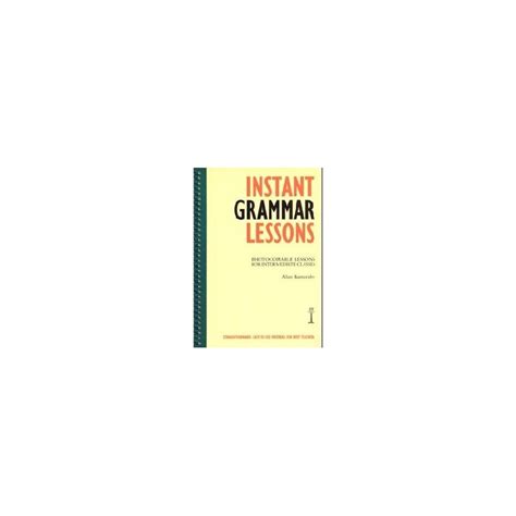 Instant Grammar Lessons Englishbooks Cz
