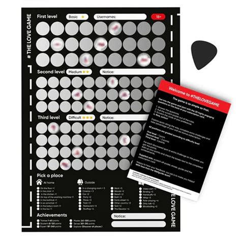 Buy 100 Things Between Couples Scratch Off Poster Scratching Off