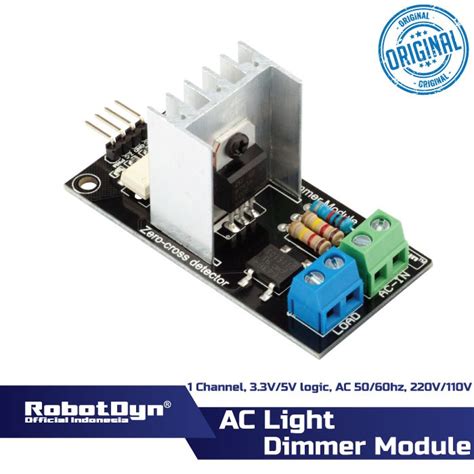 Jual RobotDyn AC Light Dimmer Module 1 Channel 3 3V 5V Logic AC 50