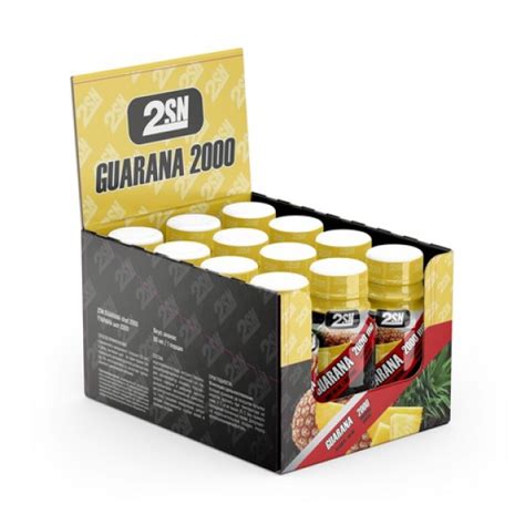 Экстракт гуараны шот в жидкой форме 2SN Guarana 2000 мг Shot 60 мл ...