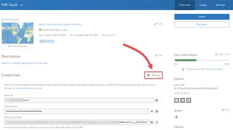 How To Create An Arcgis Online Web Connection Oauth 20 Fme Support