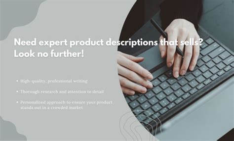 Write captivating product descriptions by Tapzkg | Fiverr