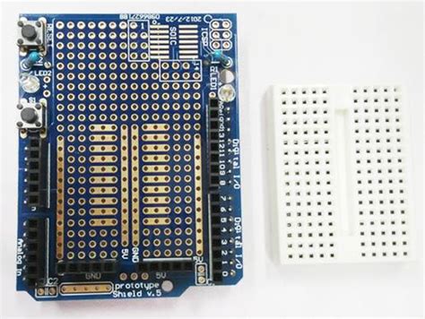 Arduino Uno R3 Prototyping Prototype Shield With Mini Breadboard