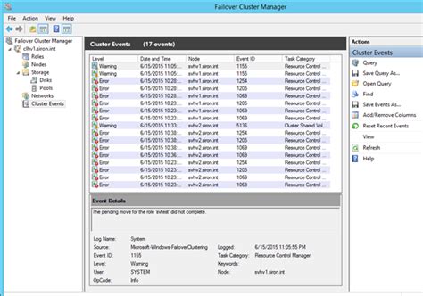 Working With Failover Cluster Nodes And Storage Appunti Dalla Rete Notes From Internet