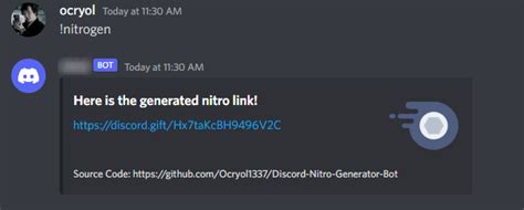 GitHub Ocryol Discord Nitro Generator