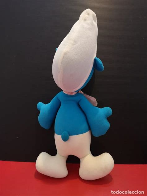 Antiguo Peluche De Fieltro De Pitufo Los Pitufo Comprar Peluches Y Ositos En Todocoleccion