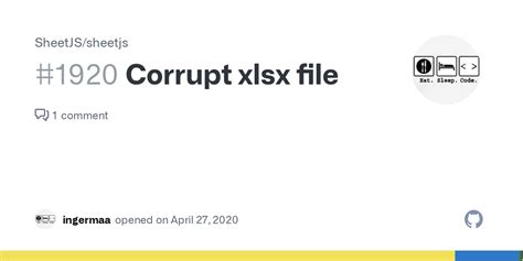 corrupt xlsx file · issue 1920 · sheetjs sheetjs · github