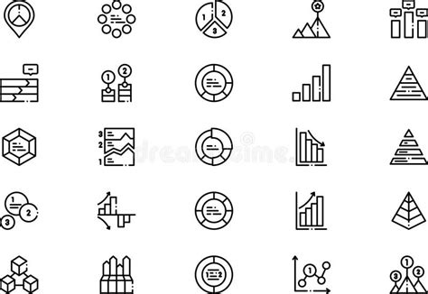 Infographic Elements Icons Collection Is A Vector Illustration With Editable Stroke Stock
