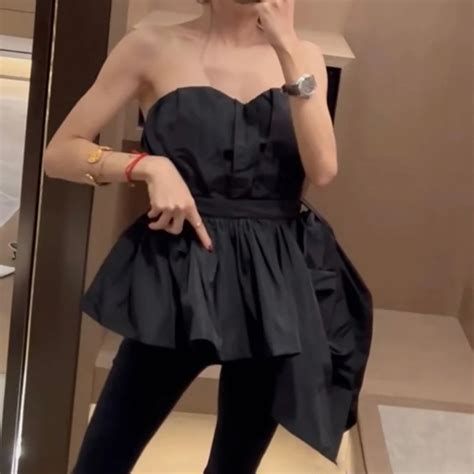 Twotwinstyle Fashion High Waist Patchwork Ruched Solid Color Tank Top