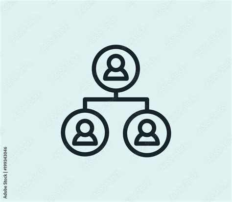 Crm System Icon Line Isolated On Clean Background Company Concept