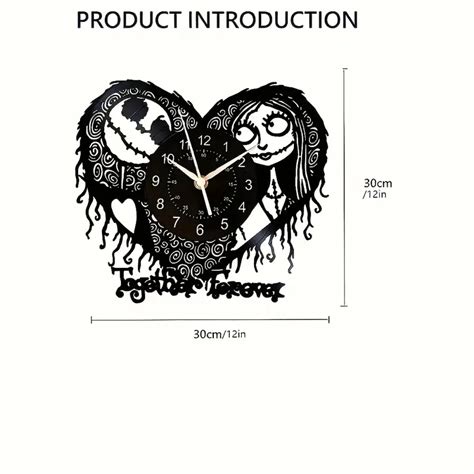 Science Fiction Film Themed Clock Vinyl Record Silent 12 Inch Wall