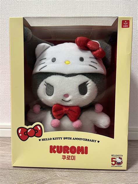【新品、未開封】韓国限定 ハローキティ50周年 クロミ ぬいぐるみ メルカリ