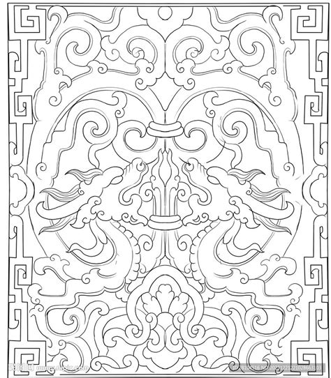 草龙底纹 设计图绘画书法文化艺术设计图库昵图网