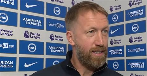 Graham Potter Hits Back At Brighton Fans Boos After Painful Chelsea