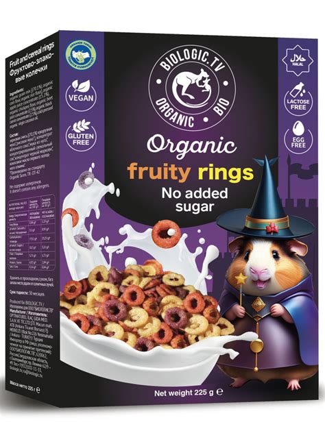 Фруктово злаковые колечки без добавления сахара 225г купить с доставкой по выгодным ценам в