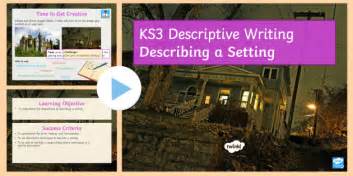 Describing A Setting Cover Lesson Pack Teacher Made