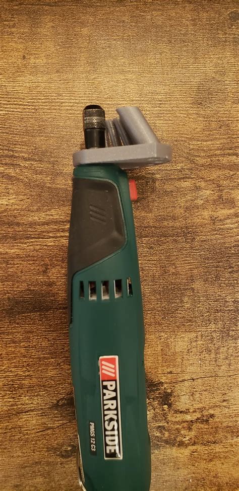 Drill bit sharpener for Parkside dremel tool by Łukasz Dubczyk Download free STL model