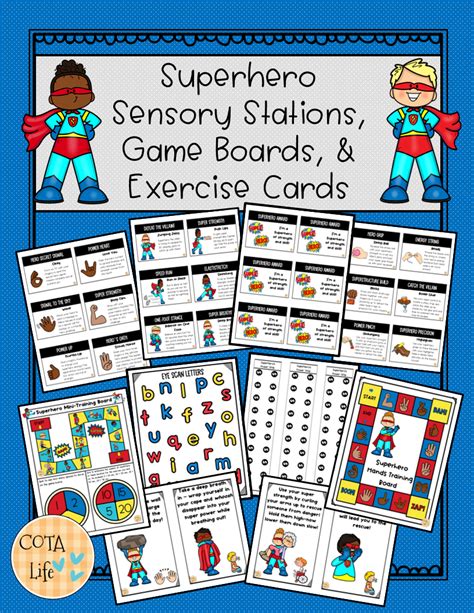 Superhero Training Packet Your Therapy Source