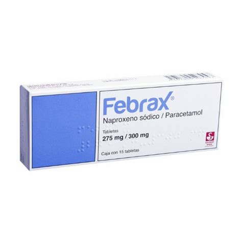 Febrax 275 Mg 300 Mg Caja Con 15 Tabletas Farmacia Sanorim