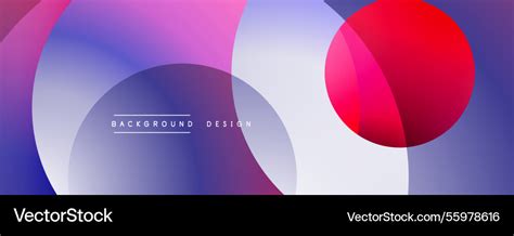 Background Design With Overlapping Circular Vector Image