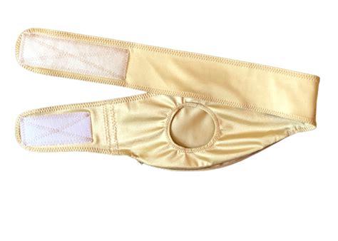 Soft Material Beige Horizontal Ostomy Belt Stoma Bag Belt Stoma Belt