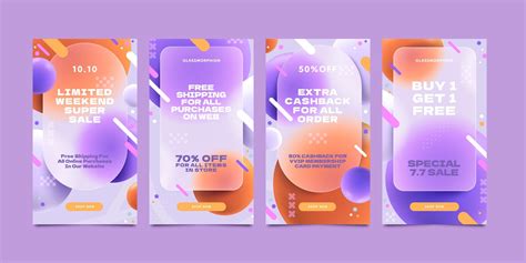 Premium Vector Realistic Glassmorphism Effect App Design